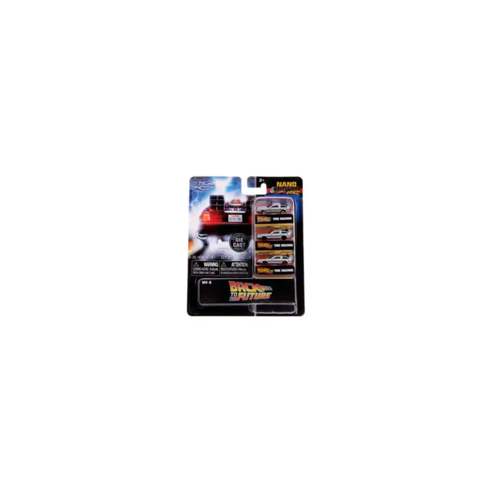 Back to the Future Nano Hollywood Cars Diecast 3 db-os Mini autó csomag ...