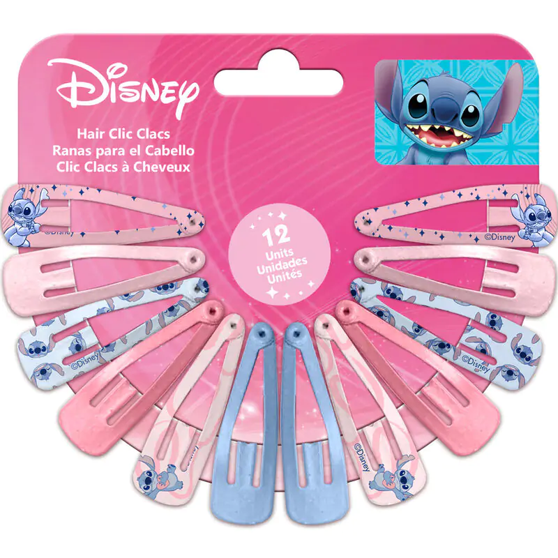 Disney Stitch 12 db-os hajcsat készlet | Fanbase