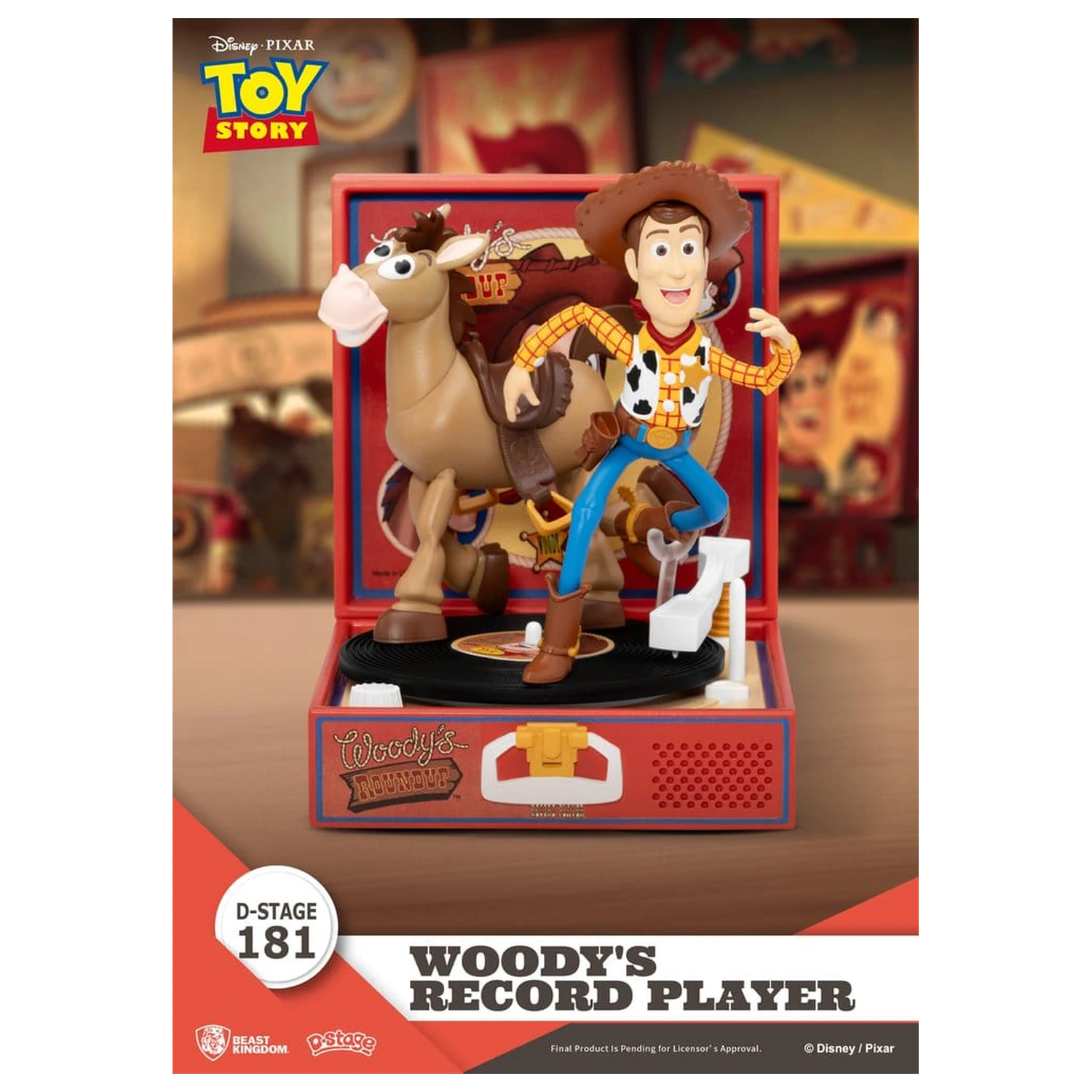 Toy Story Record Player Series Woody's Record Player PVC figura 13 cm ...